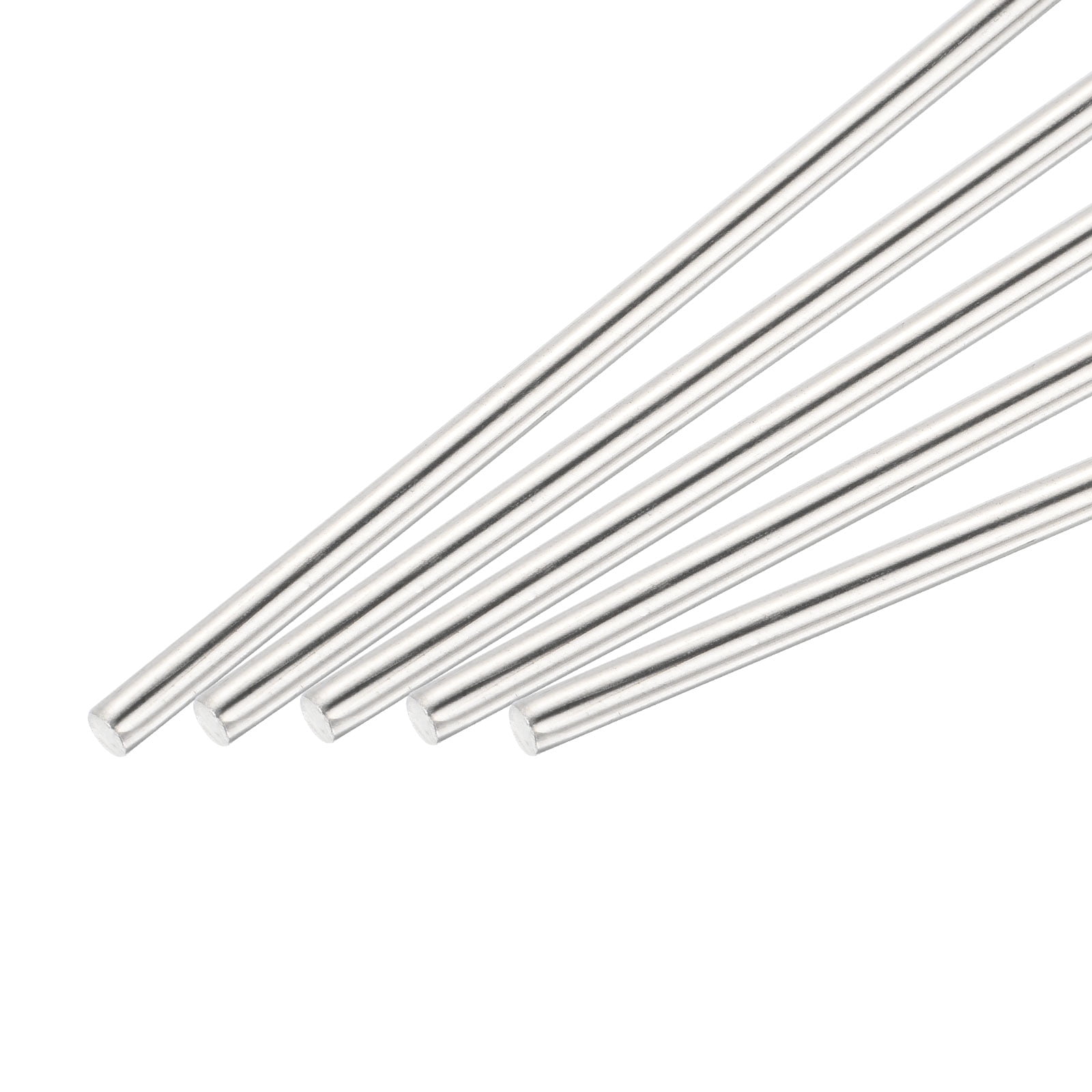 5Pcs 304 Stainless Steel Round Rods Bar, 4.5mm x 100mm for Various Shaft DIY Craft Model Car ...