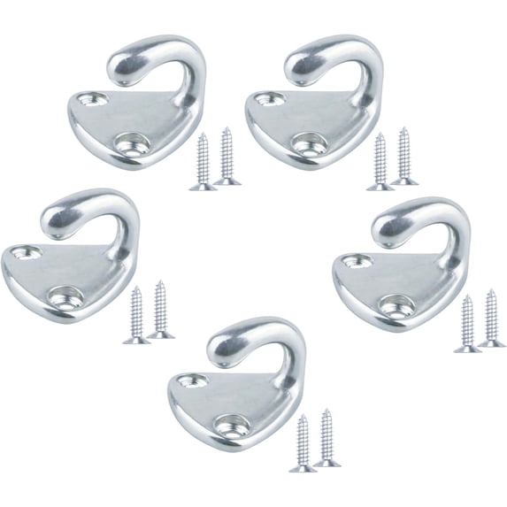 5Pcs 316 Stainless Steel Wall Hook, Marine-Grade Small Hook, Triangle ...