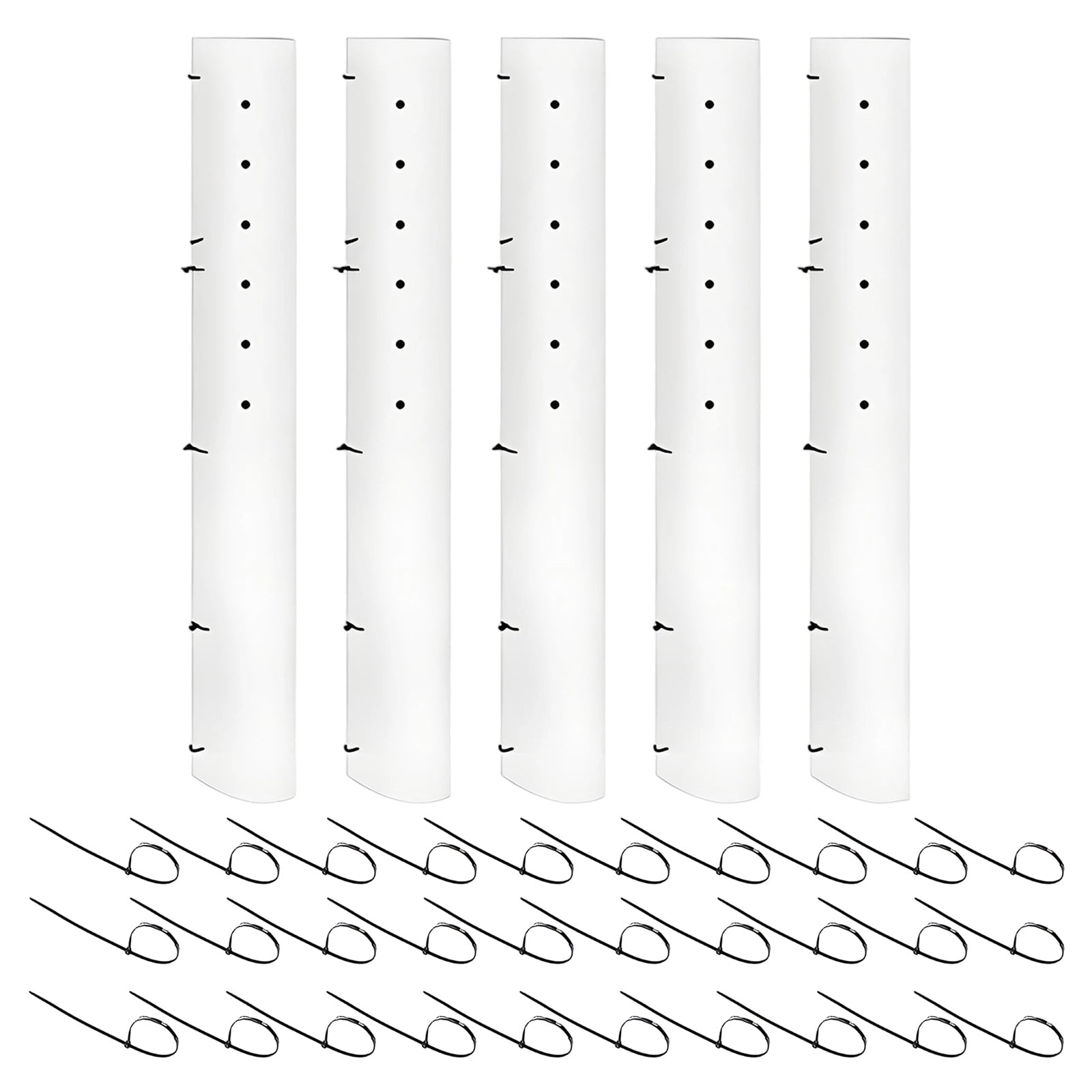 5Pcs 36/48/60Inch Tree Sapling Grow Tube Vented Protector With Ties ...