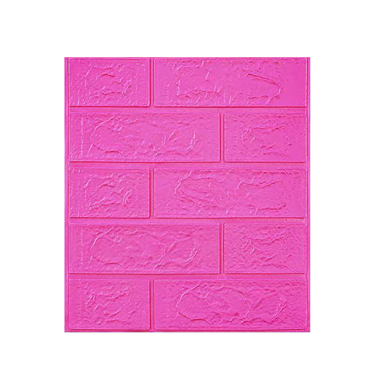 5Pcs 3D Wall Panels Peel and Stick, Brick Printable 3D Wallpaper Stick ...