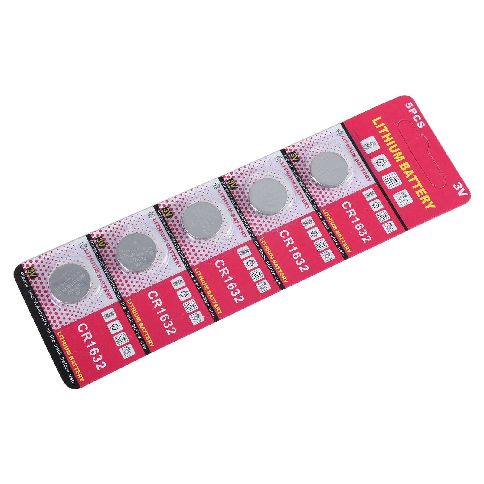 5Pcs 3V Lithium Batteries CR1632 For Remote Control LED Light Toy Clock ...