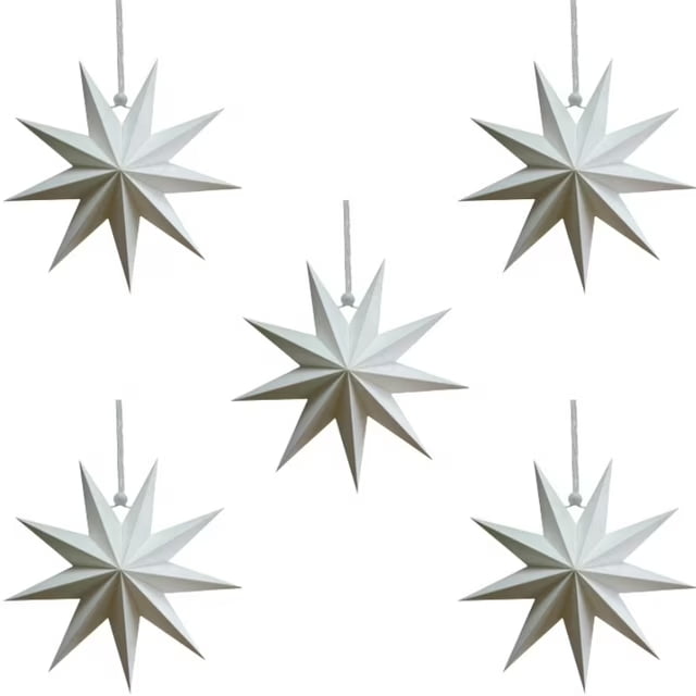5Pcs 3d 12" Large Paper Star Paper Stars, Elegant Hangings for Weddings ...