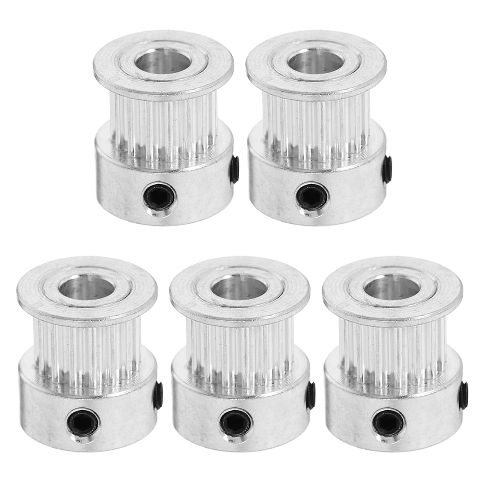 Worgeous 5 Pieces GT2 Timing Pulley Kit for 3D Printer with 6mm Width ...