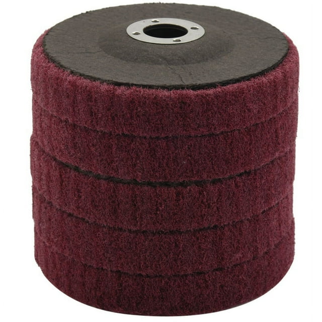 5Pcs 4 Inch Nylon Fiber Flap Disc Polishing Grinding Wheel,Scouring Pad ...