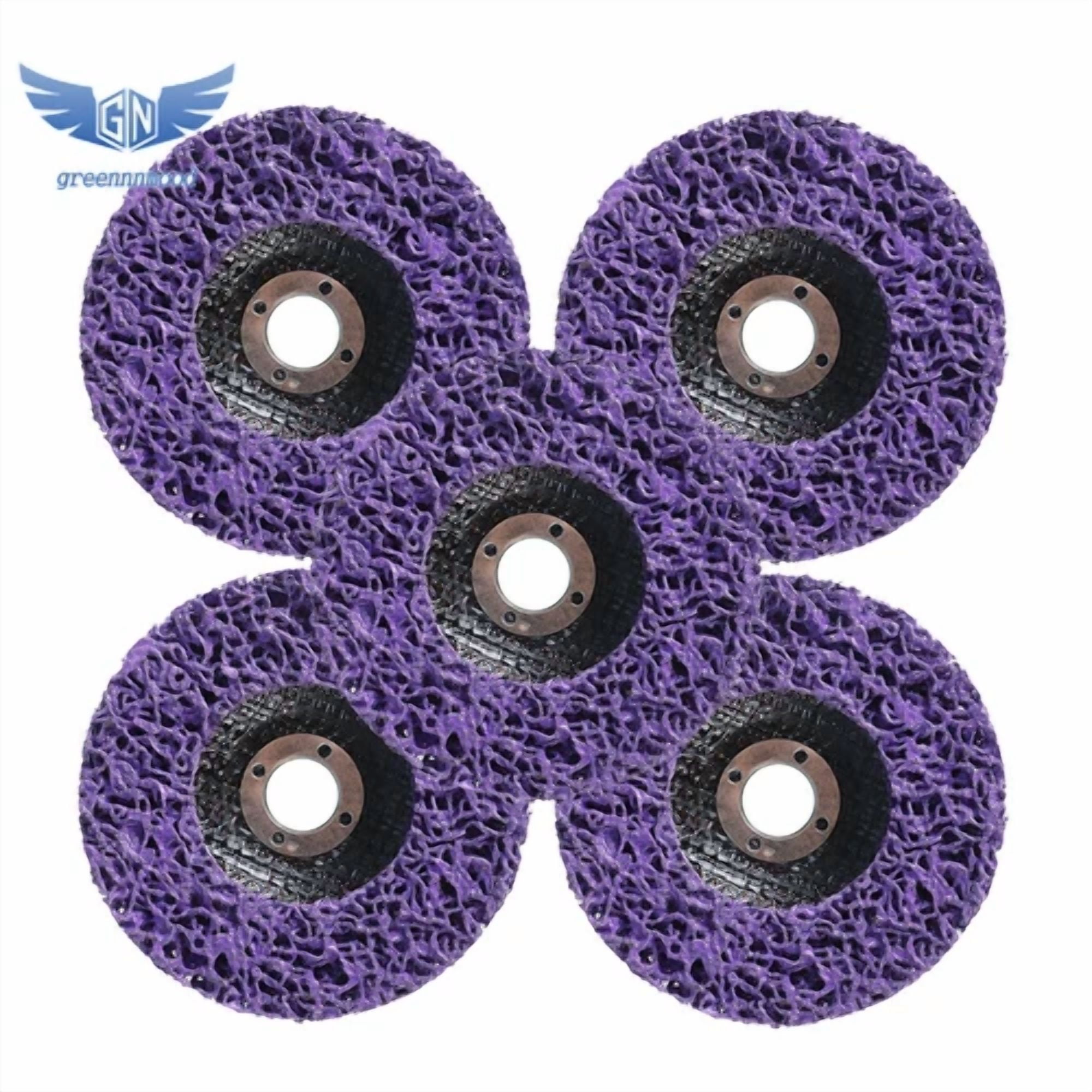 5Pcs 4" Poly Strip Disc Wheel Paint Rust Removal Clean For Angle ...