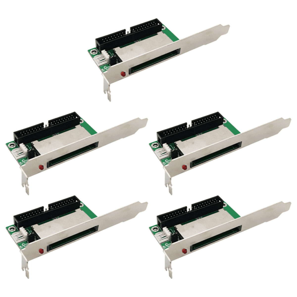5Pcs 40-Pin Compact Flash Card to 3.5 IDE Converter Adapter Pci Bracket Back Panel - Walmart.com