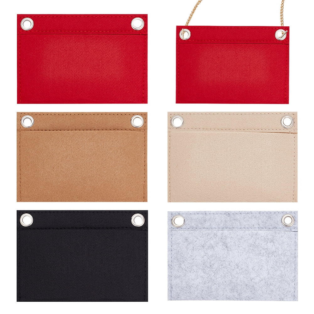 5Pcs 5 Colors Felt Purse Organizer Insert Mini Envelope Handbag Shaper ...