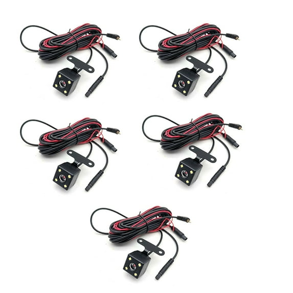 5Pcs 5 Pin Car Rear View Camera Reverse 170 Degree Wide Angle Recording ...