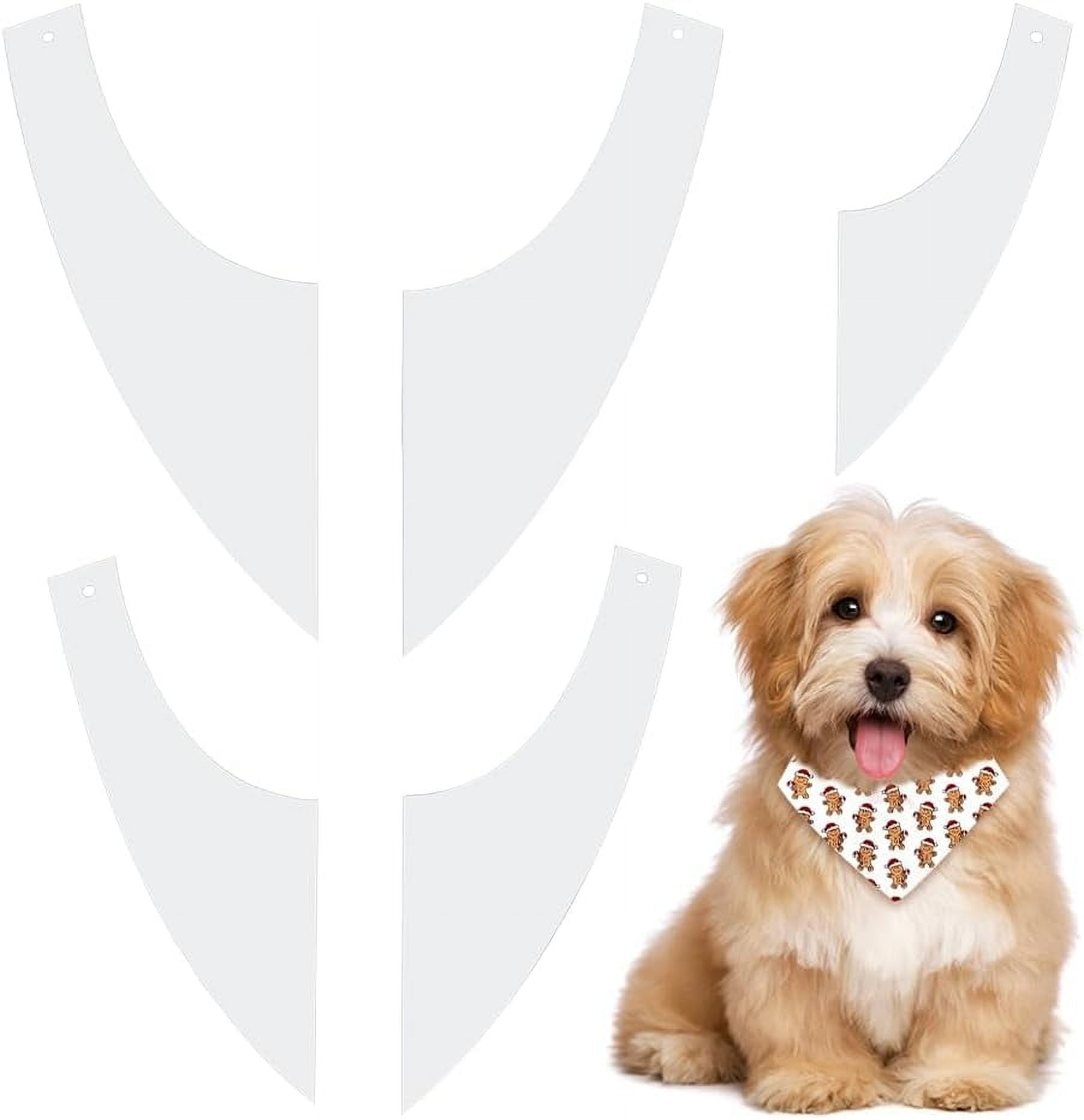 5Pcs 5 Sizes Arch Dog Bandana Sewing Template Set Small Reversible Arch ...
