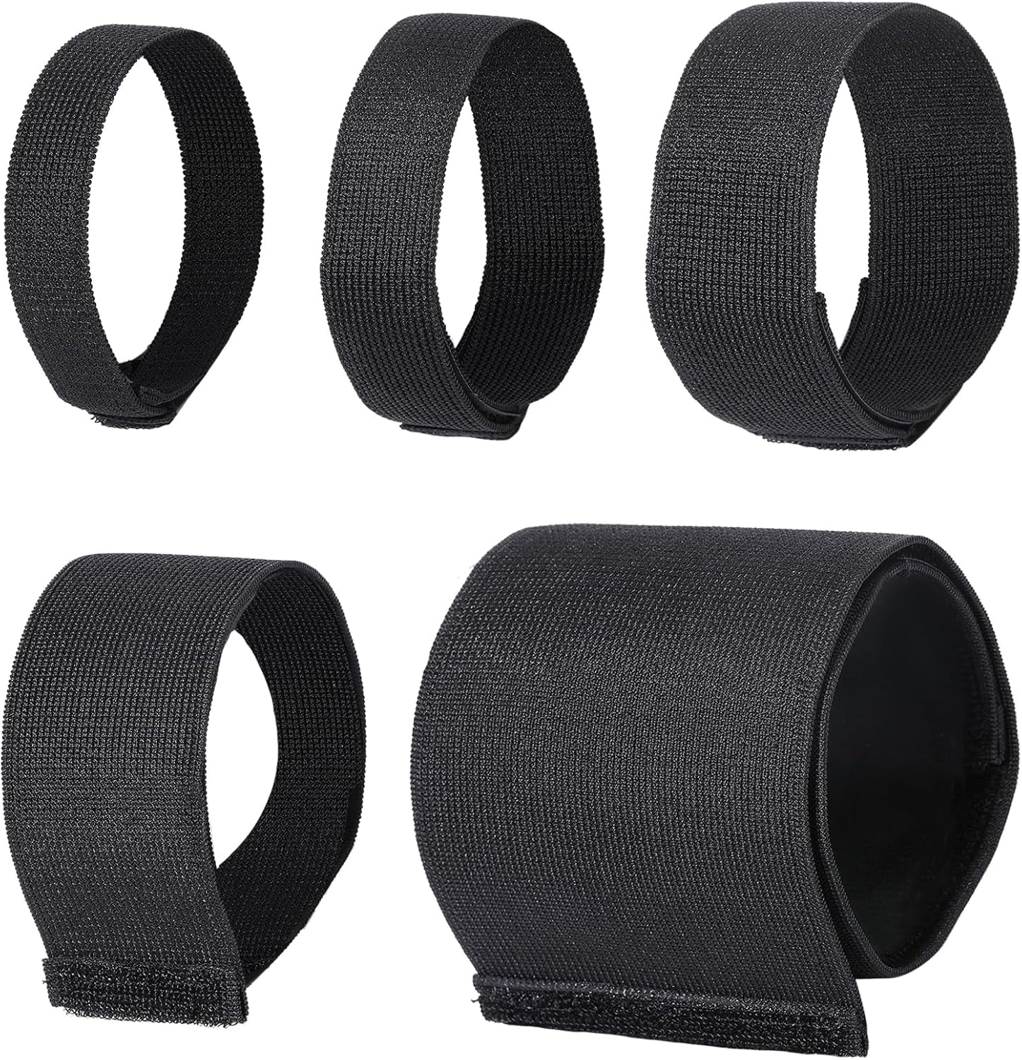 5Pcs Ice Belt Extender Strap Nylon with Polyester Elastic Straps Black ...