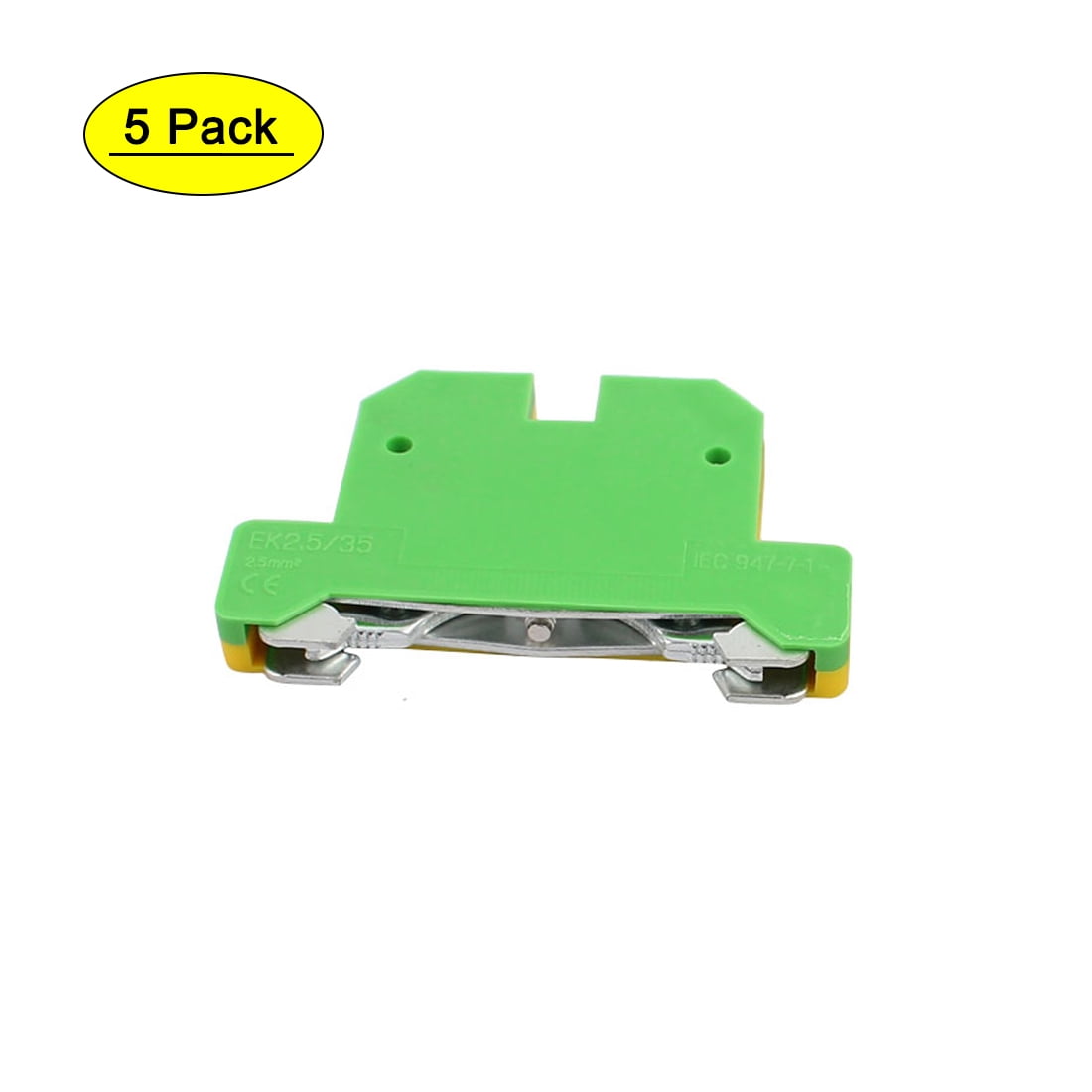 5Pcs 58x38x7mm 2.5mm2 Wire 800V Universal Grounding Terminal Block ...