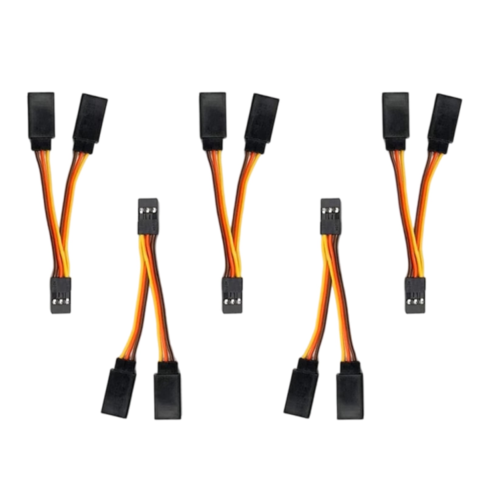 5Pcs 5cm 30Core Servo Y Extension Cord Leads Wire for Model Car and ...