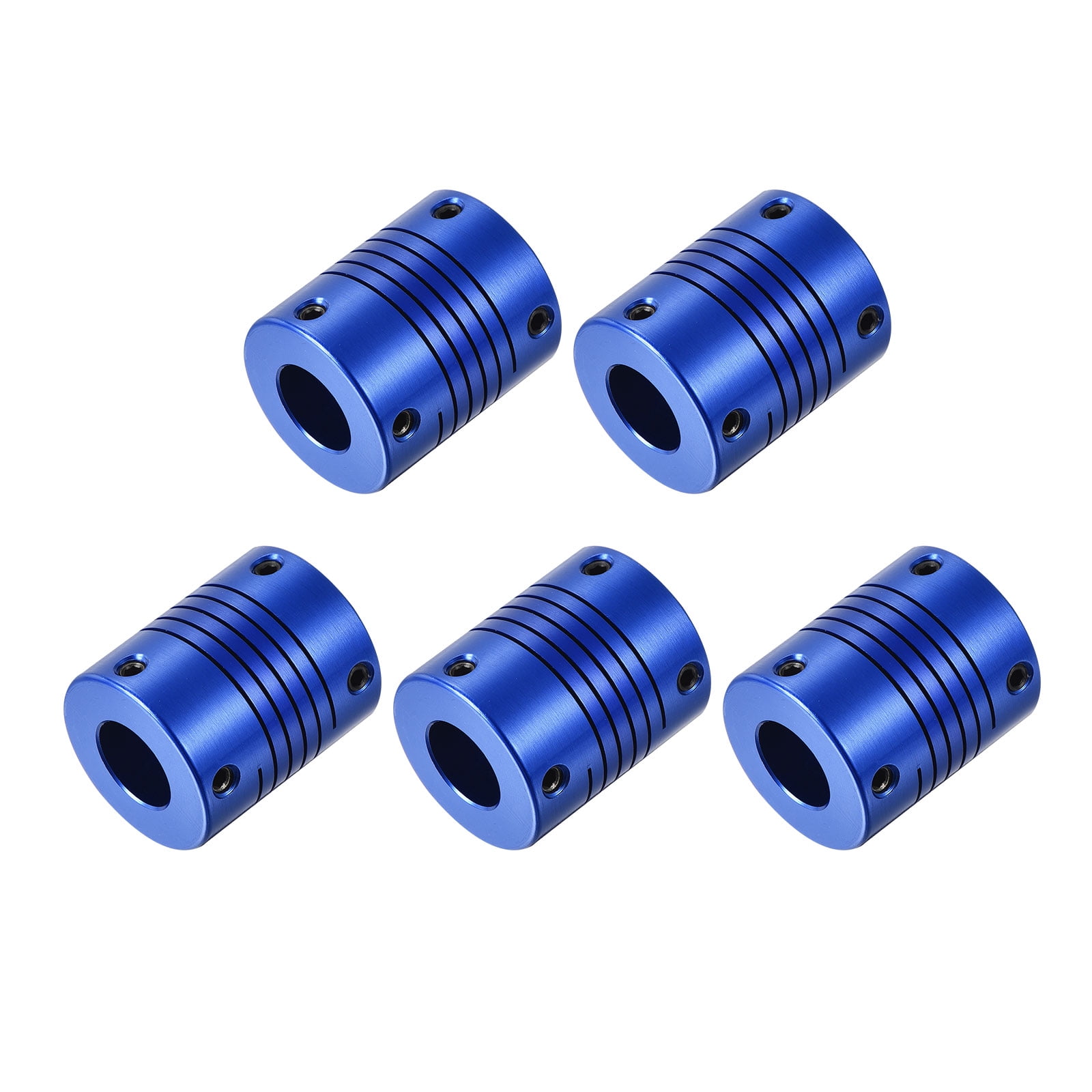 5Pcs 5mm to 12mm Aluminum Alloy Shaft Coupling L30xD25 Flexible Coupler ...