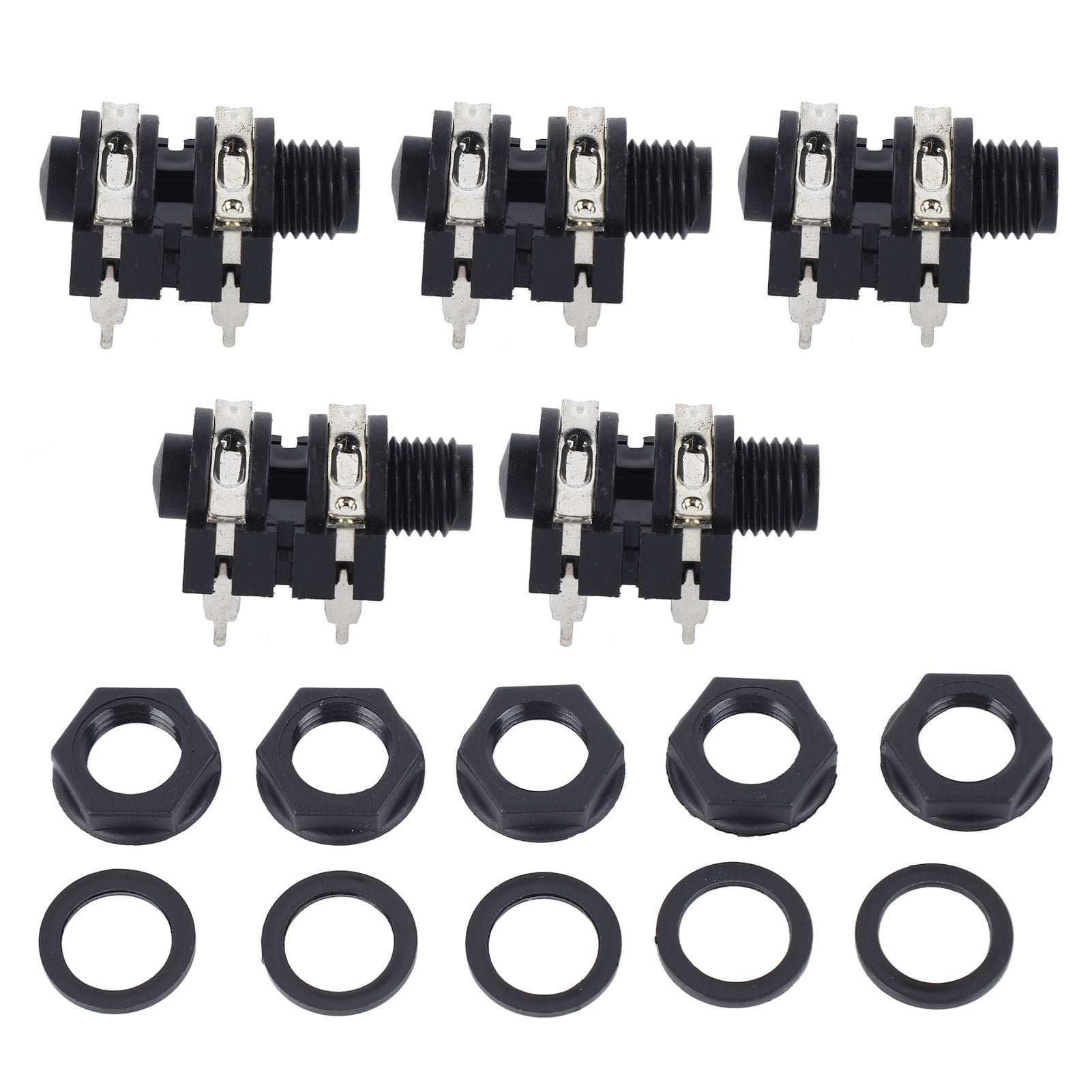 5Pcs 6.35mm 4P Stereo Socket 6.5mm Input Stable Transmission Easy ...