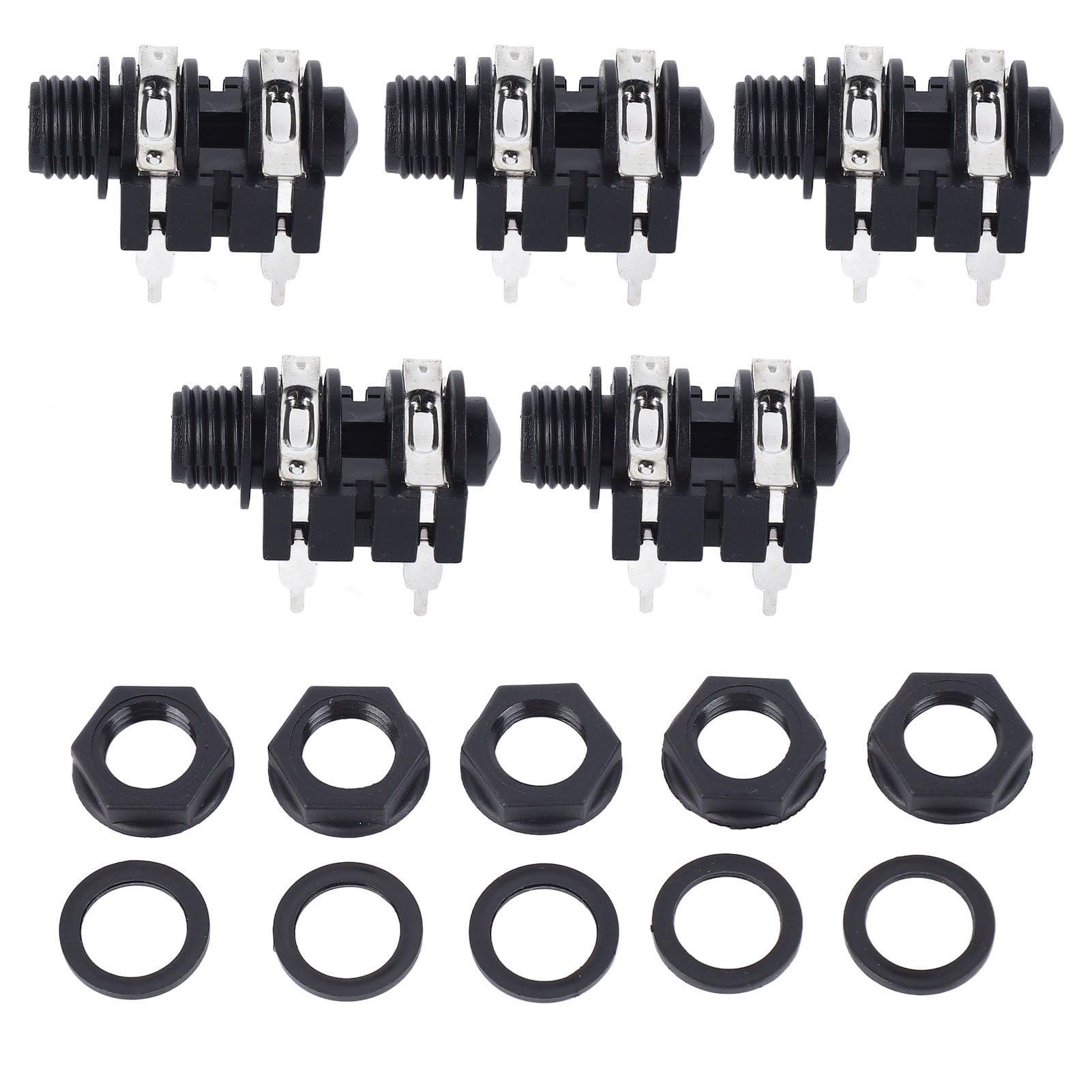 5Pcs 6.35mm 4P Stereo Socket 6.5mm Input Stable Transmission Easy ...