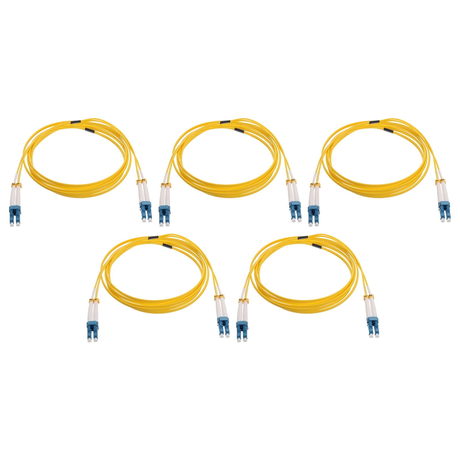 5Pcs 6.6Ft Single Mode Duplex Fiber Optic Patch Cable LSZH Fiber Jumper ...