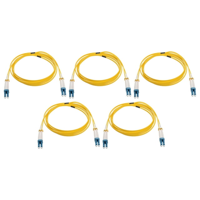 5Pcs 6.6Ft Single Mode Duplex Fiber Optic Patch Cable LSZH Fiber Jumper ...