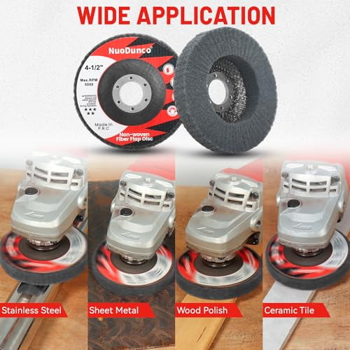 5Pcs 600# Scour Flap Disc 4 1/2 Inch Brush Polishing Wheel for Metal ...