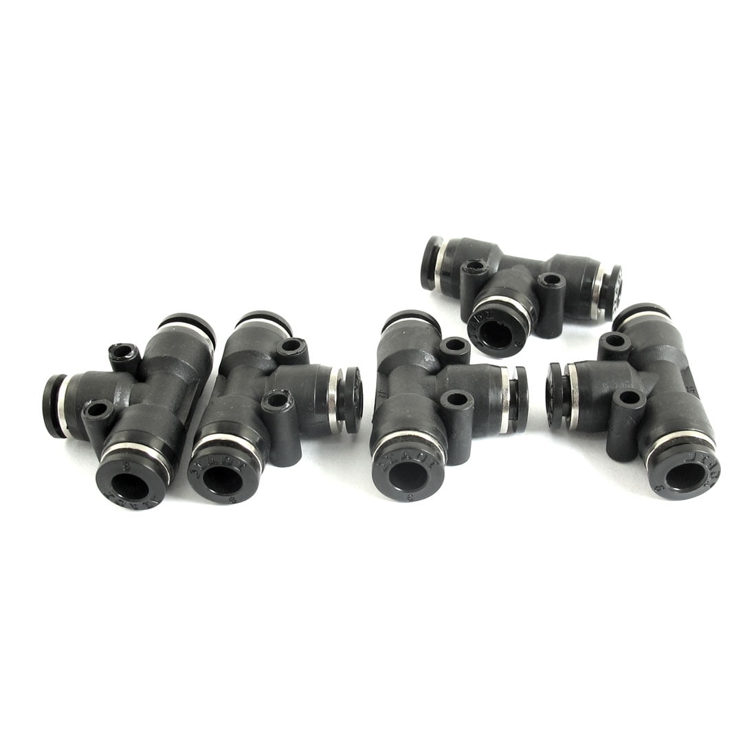 5Pcs 6mm to 6mm T Shaped Coupler Tube Air Pneumatic Quick Joint ...