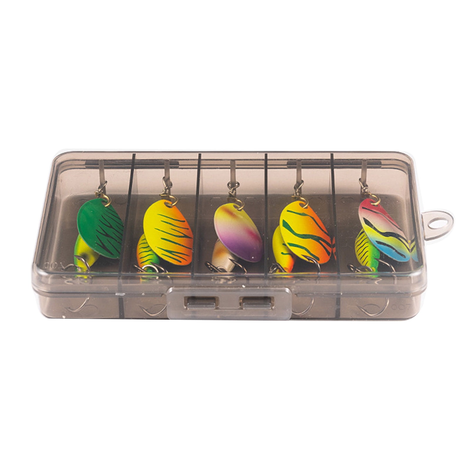 5Pcs 7.5CM/9G Fishing Lure with Metal Spinner Blade Hook Rotating ...