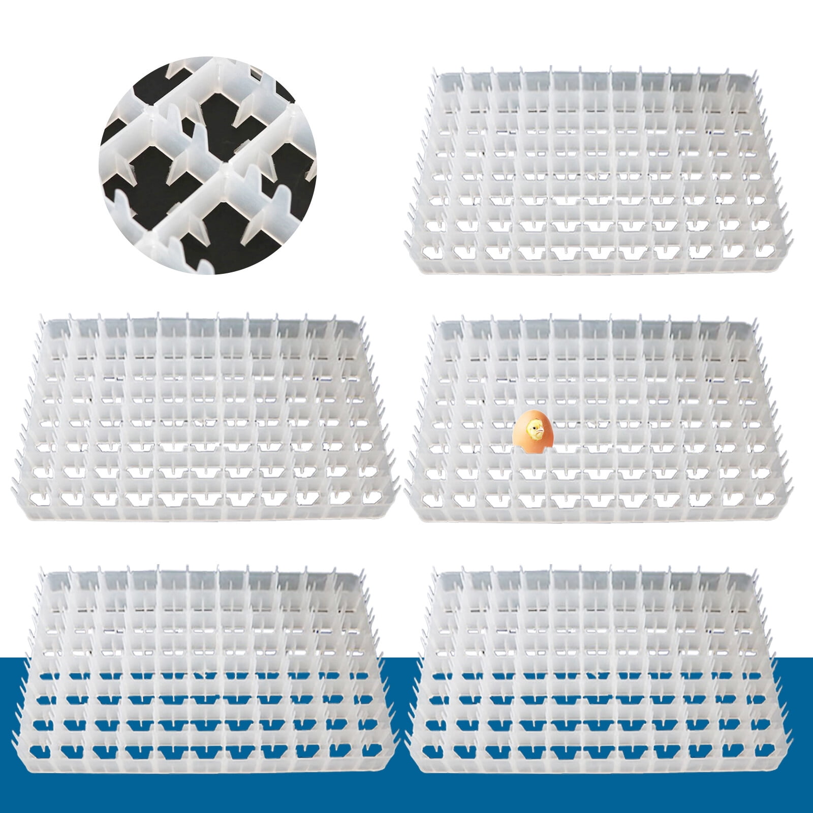 5Pcs 88-Eggs Egg Breeding Tray Tool For Egg Incubator Hatcher Brooder ...