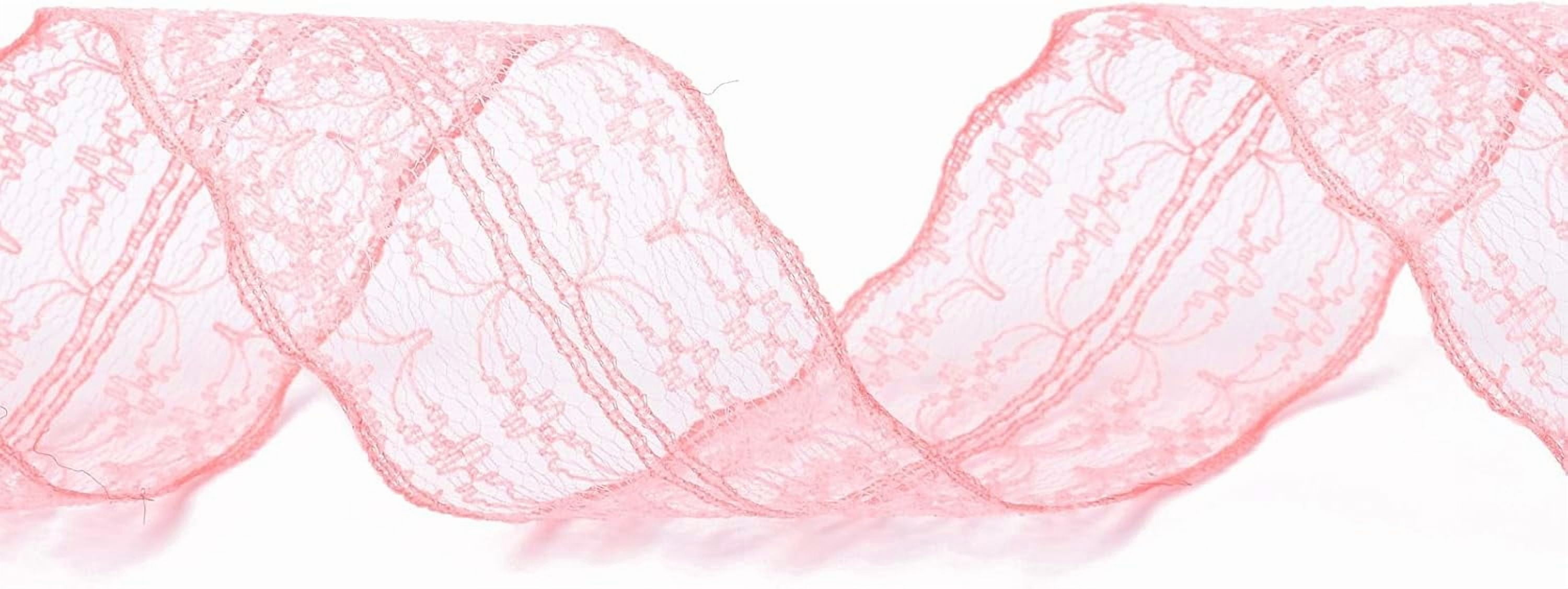 5Pcs 93 Yards Wired Satin Ribbon Fabric Ribbons Polyester Handmade ...