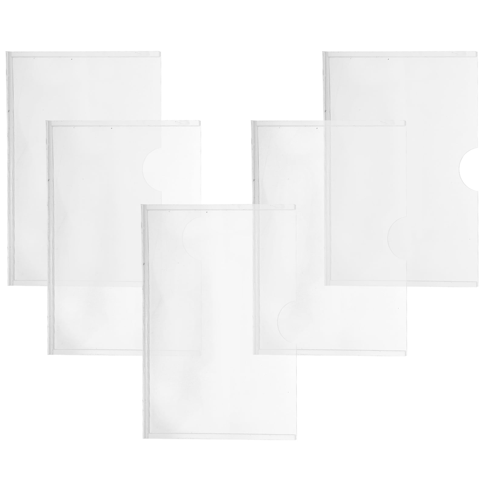 5Pcs Acrylic Information Rack Wall-mounted Card Slot Display Rack Card ... 5Pcs Acrylic Information Rack Wall-mounted Card Slot Display Rack Card ...