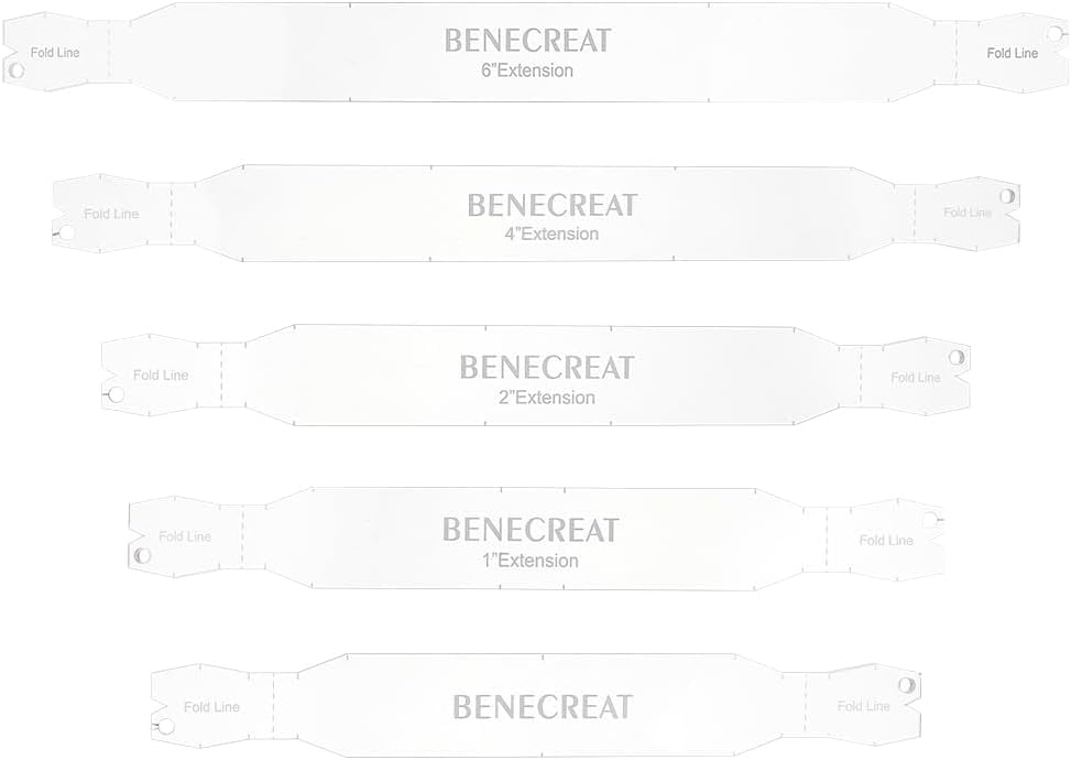 5Pcs Acrylic Rolled Handle Template 3/4" 1" 2" 4" 6" Leather Bag Handle ...