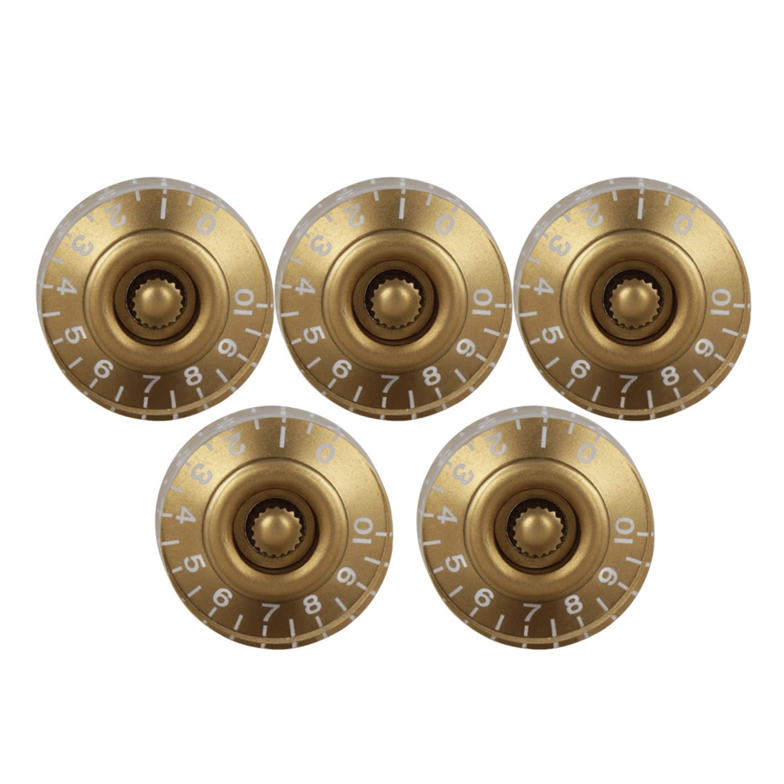 5Pcs Acrylic Volumes Tone Top hats Knobs Caps Replacement Guitar Speed ...
