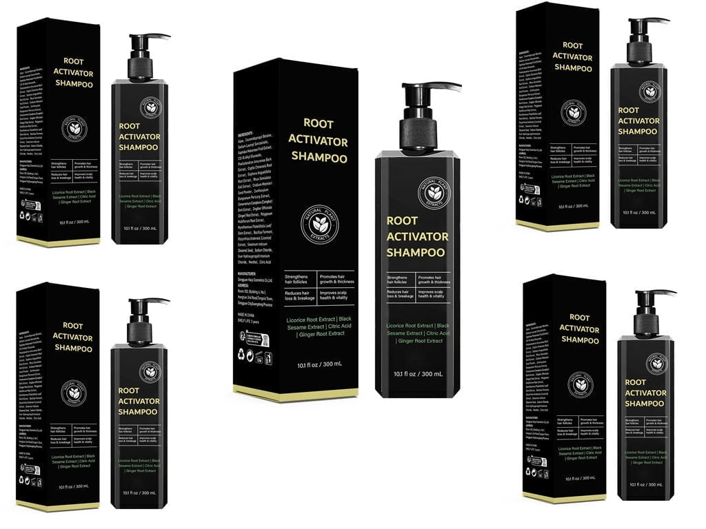 5Pcs Activating Root Shampoo 300ml - Gentle Clarifying Formula for All ...