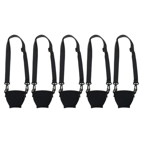 5Pcs Adjusted Wine Glass Lanyards Drink Stand with Neck Belt Insulators ...