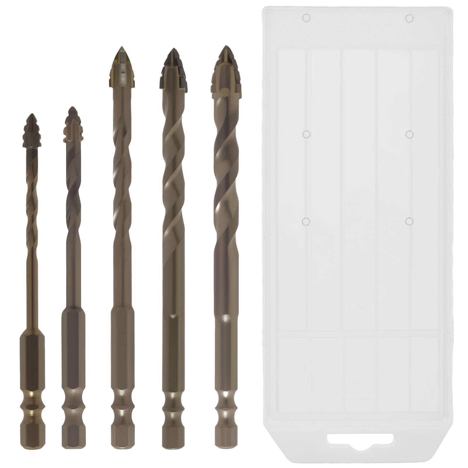 5Pcs Alloy Four Flute Sawtooth Eccentric Drill Bit Accurate Four Edged ...