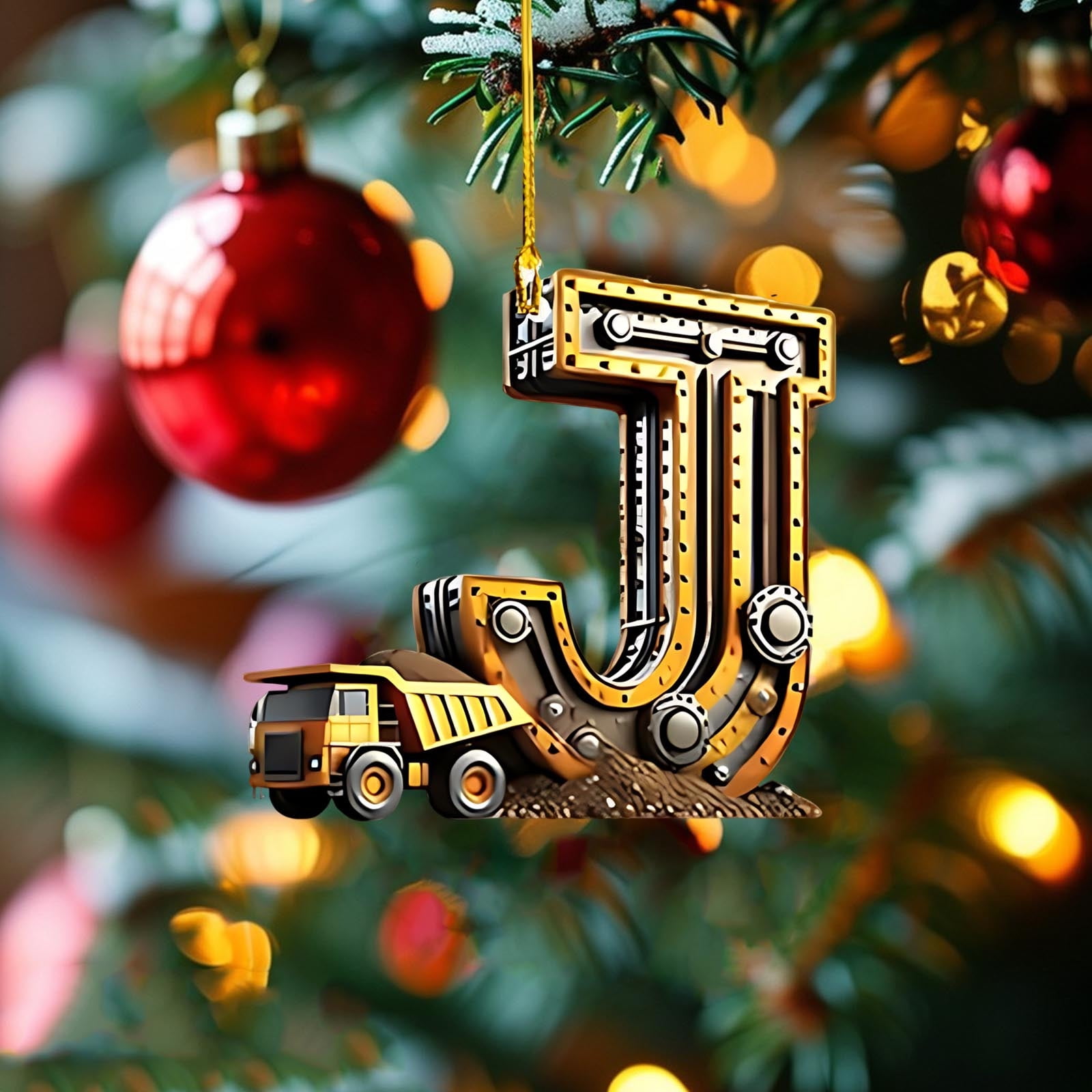 5Pcs Alphabet Christmas Decor! Xqxayjr 26 Letters Building Vehicle ...