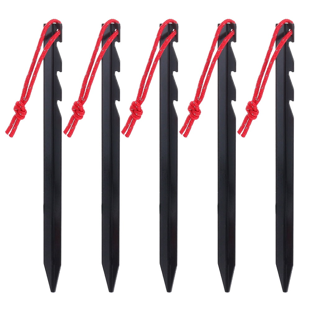 5Pcs Aluminum Alloy Tent Stakes Triangular Tent Pegs Camping Tent ...