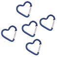 5Pcs Aluminum Alloys Heart Shape Spring Clasps Snapping Hook Clip ...