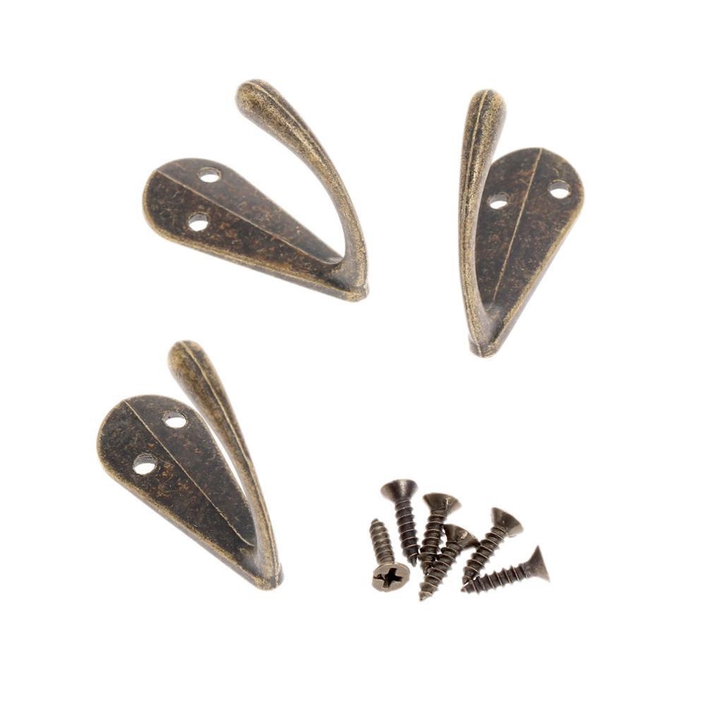 5Pcs Antique Bronze Hooks Bath Door Hanger Hooks Bathroom Accessories ...