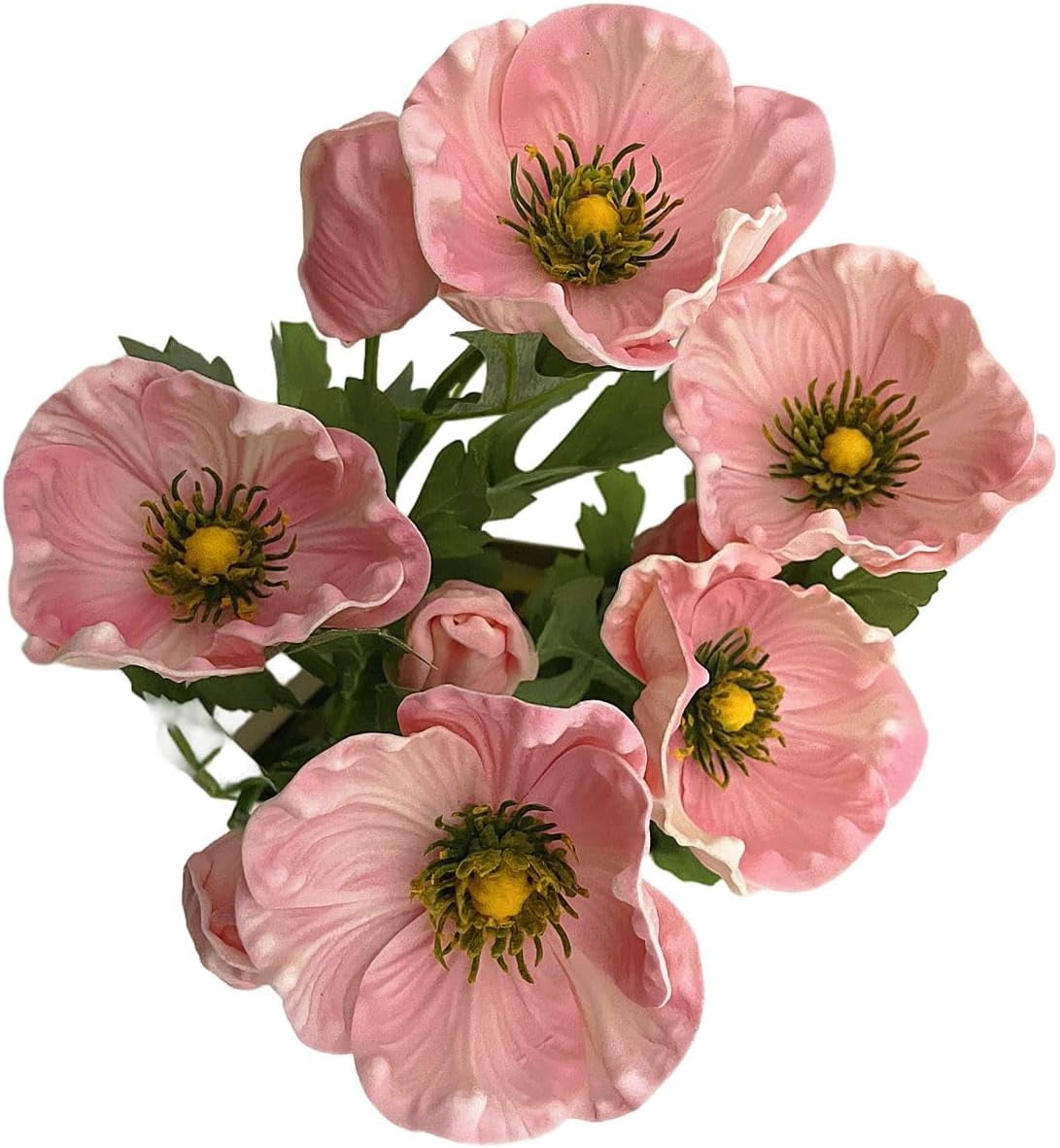 5Pcs Artifical Real Touch PU Anemone Flower Bouquet Room Home Decor ...
