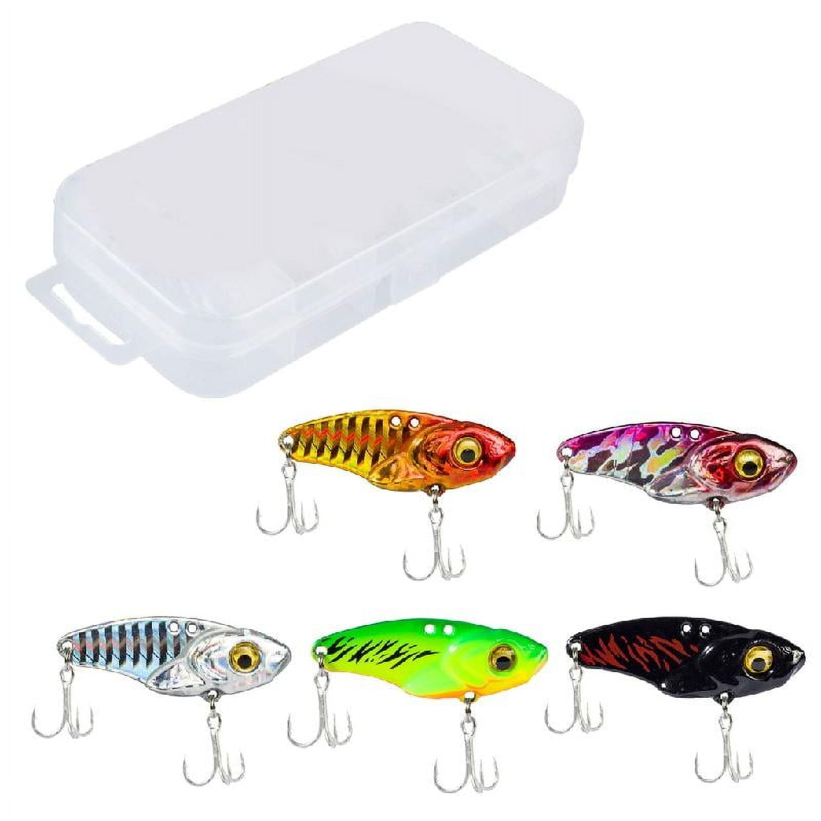 5Pcs Artificial Baits Spoon Lures Trolling Swimbait Metal Jigs Spoon ...