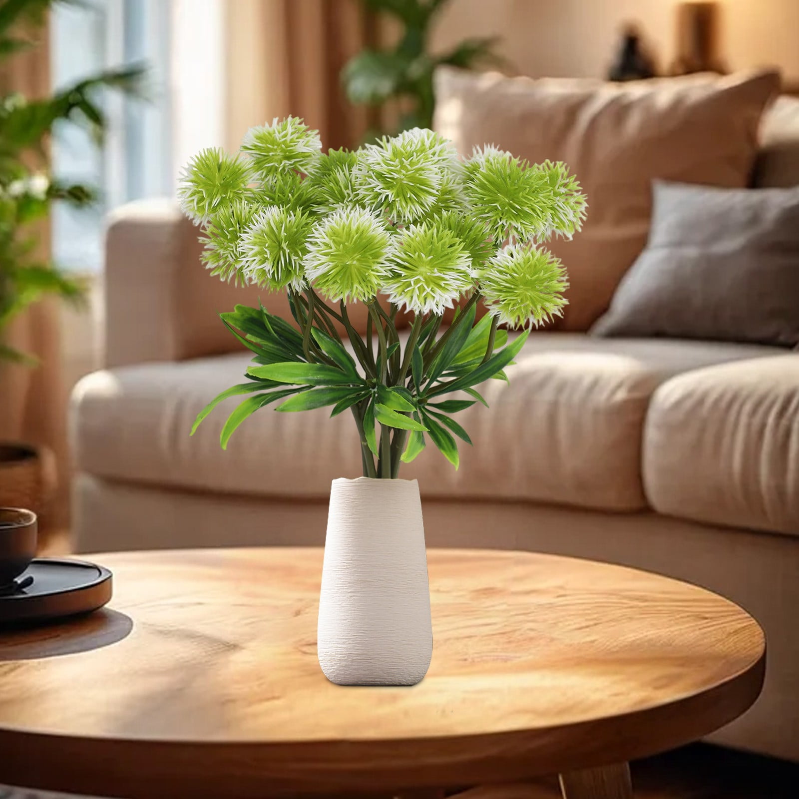 5Pcs Artificial Dandelions, Synthetic Wedding Floor Arrangement ...