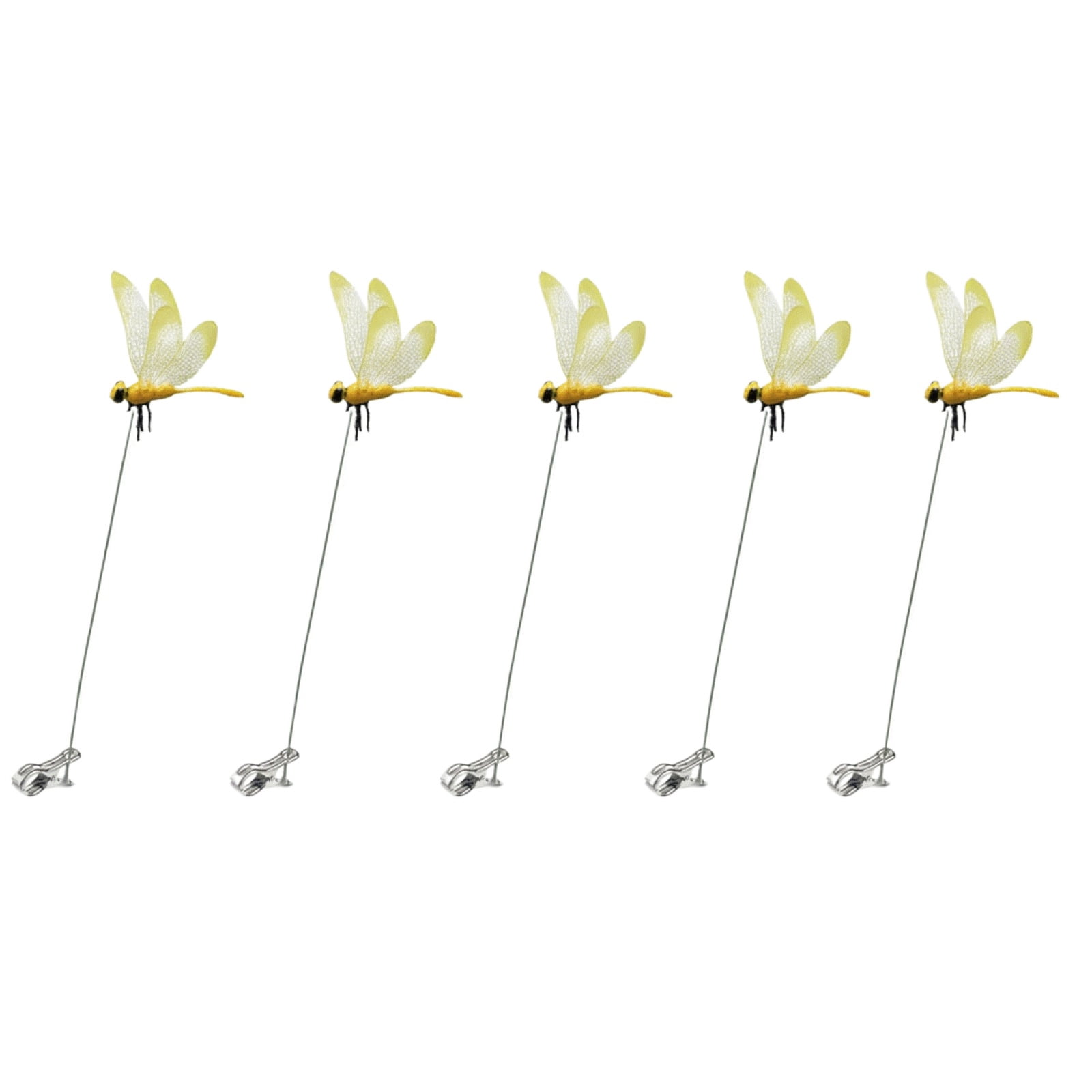 5Pcs Artificial Dragonfly Clips Realistic 3D Insect Decoration for ...
