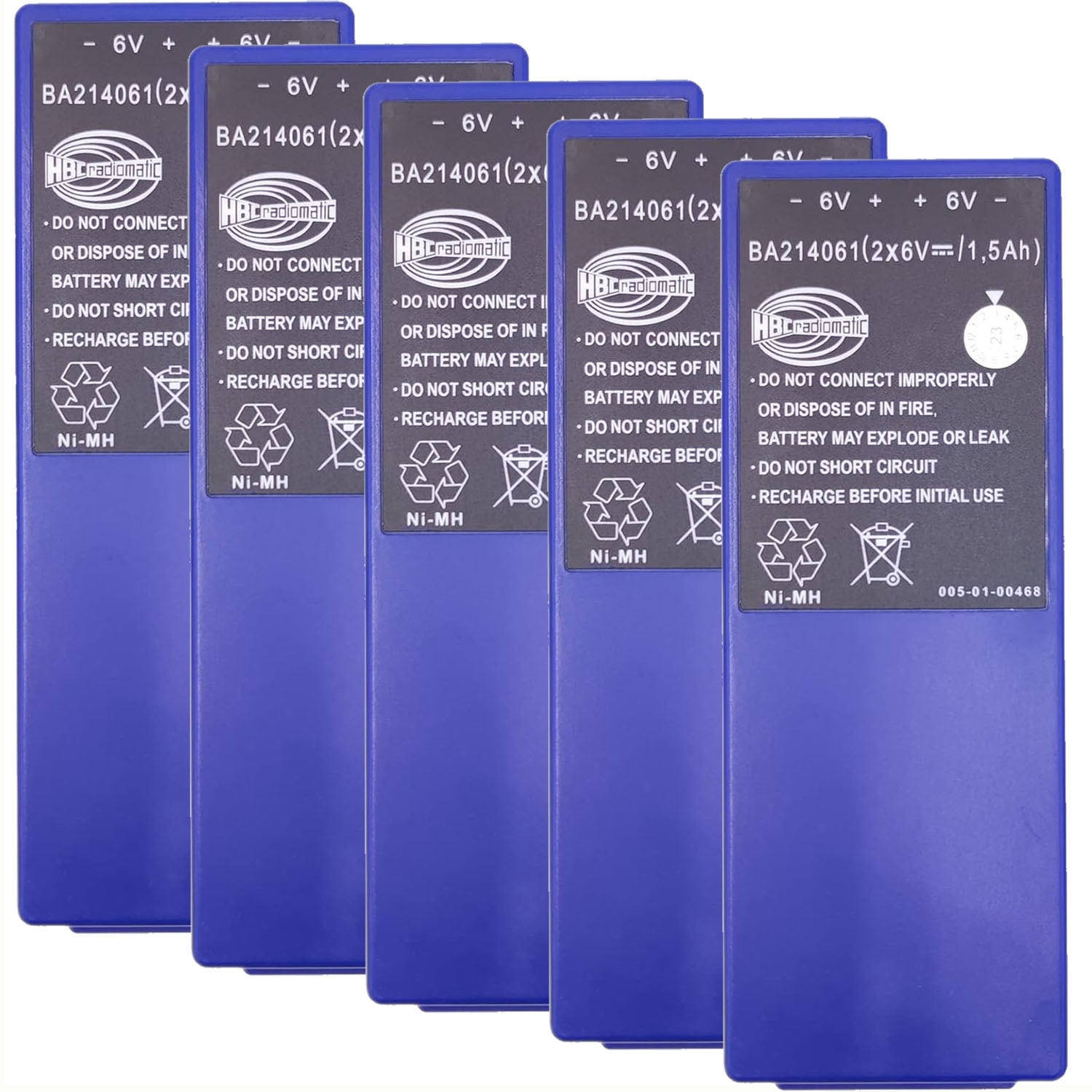 (5Pcs) BA214061 Battery 6V HBC Radiomatic BA214061 Battery for FUB10AA ...