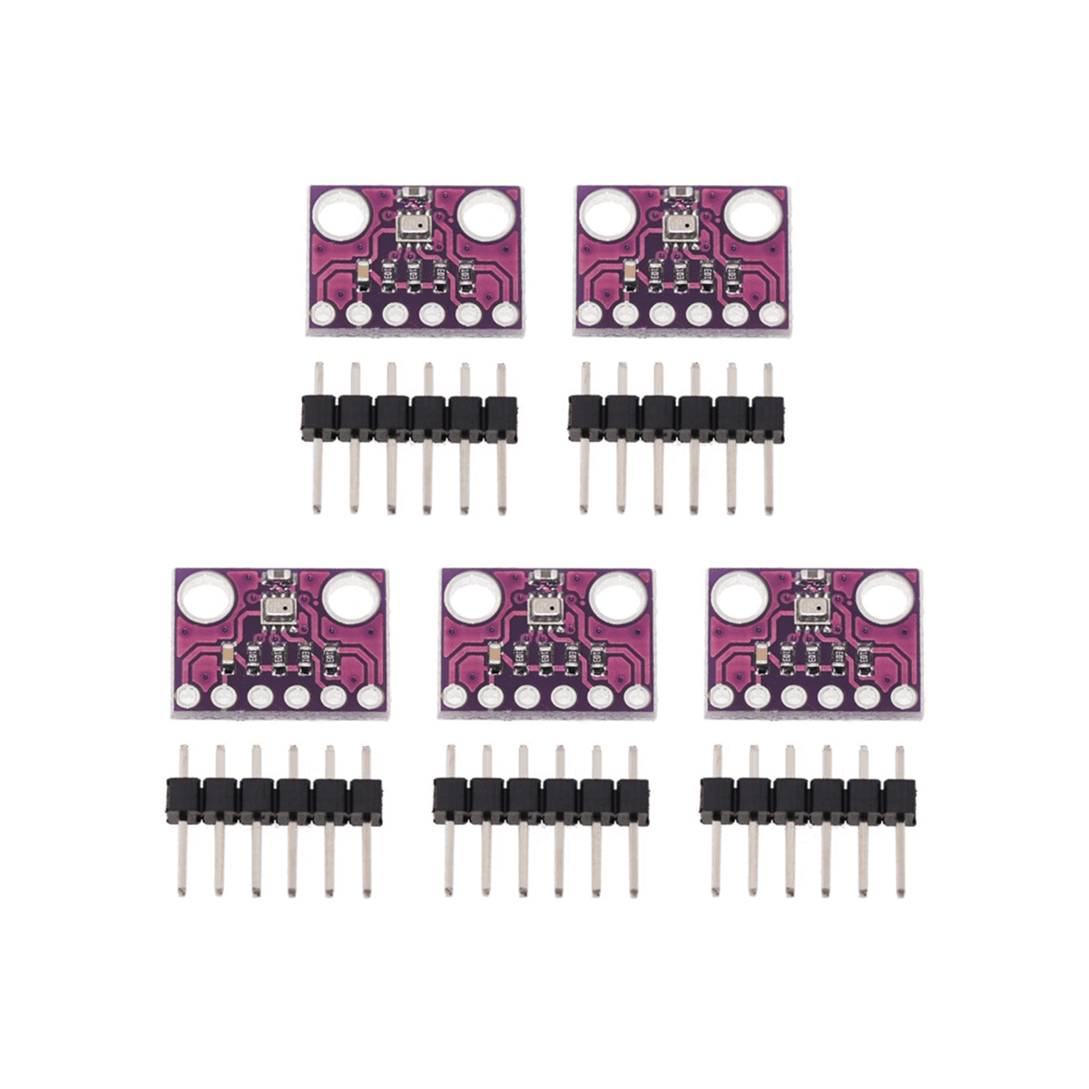 5Pcs BME280-3.3 BME280 BMP280-3.3V Digital Module Temperature ...