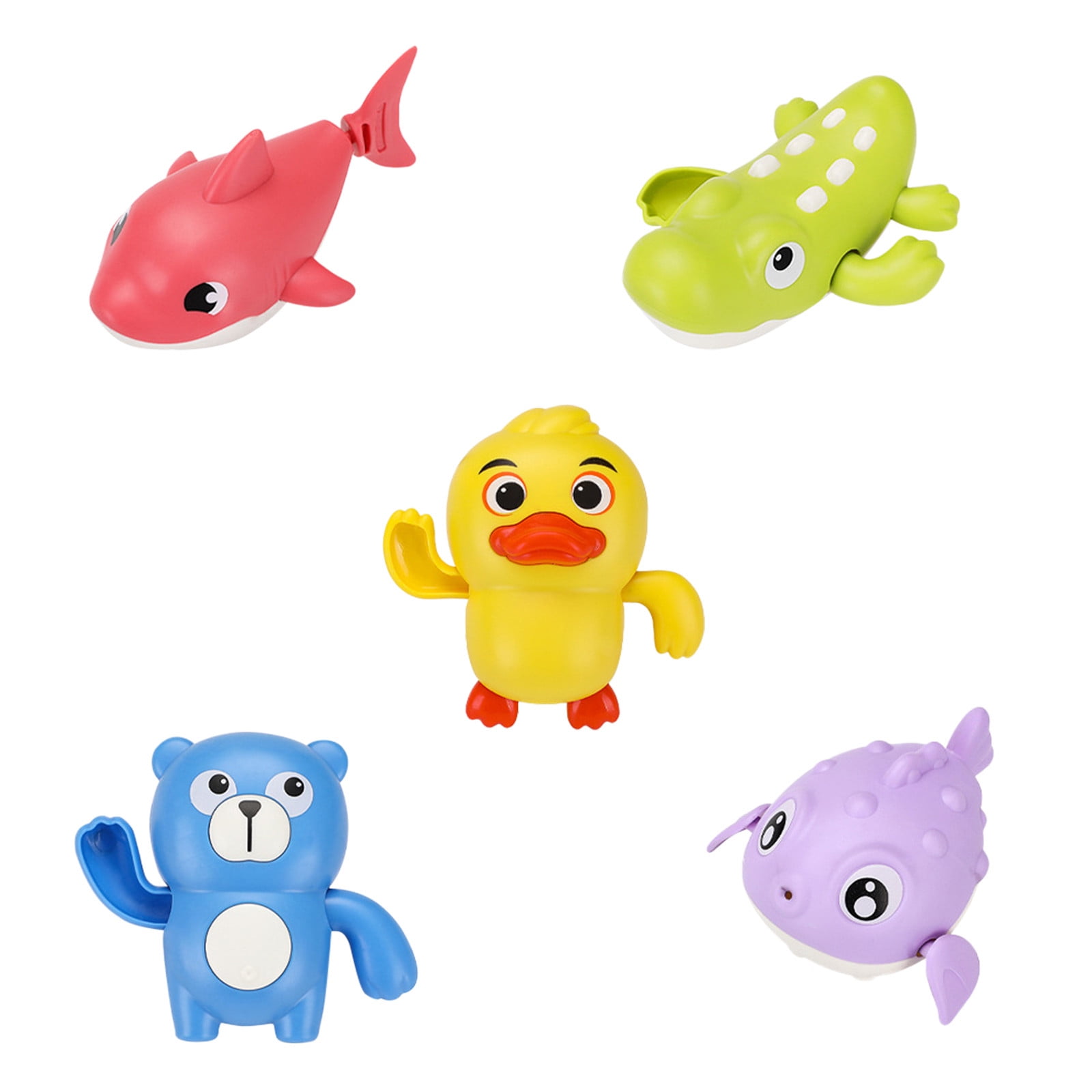 5Pcs Baby Bath Toys Floating Toy Swimming Tub Pool Toys Outdoor Water ...