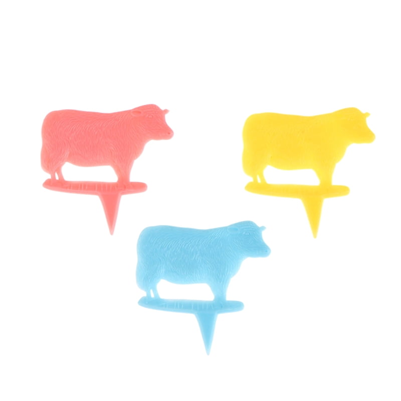 5Pcs/Bag Cattle Shape Steak Markers For Distinguish Between And Cooked ...