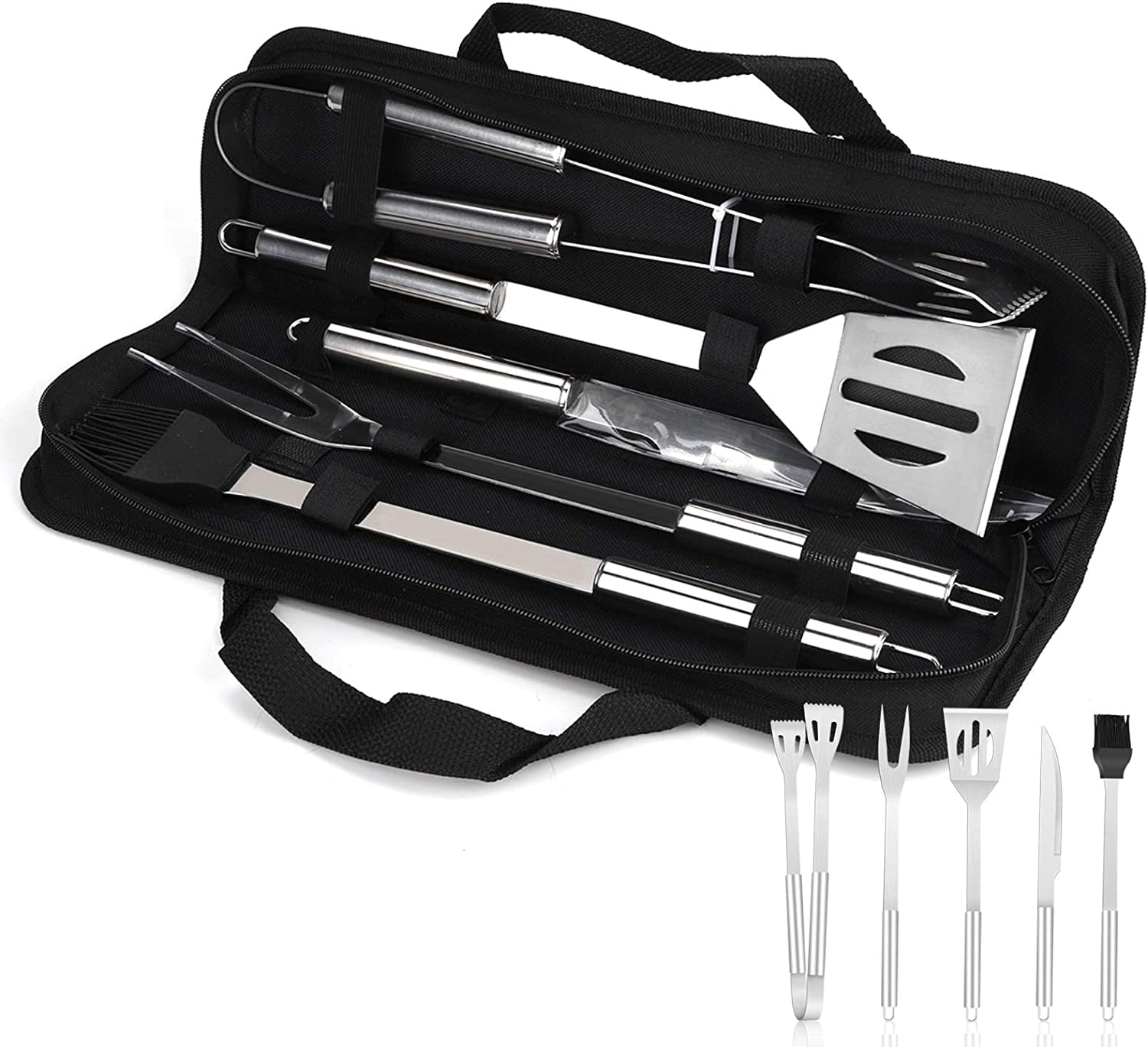 5Pcs Barbecue Utensils, Barbecue Kit Stainless Steel Barbecue Tool ...