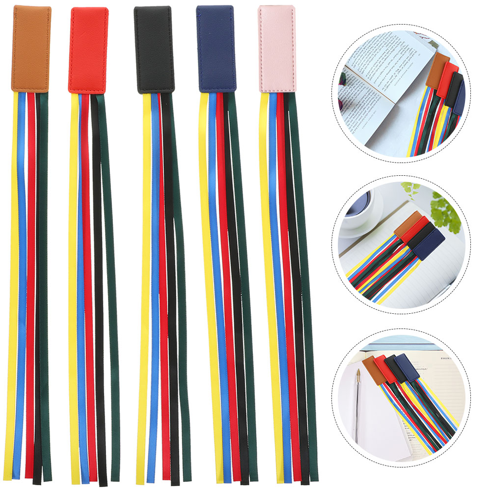 5Pcs Bible Ribbon Bookmark Ribbon Markers Leather Bookmarks for ...