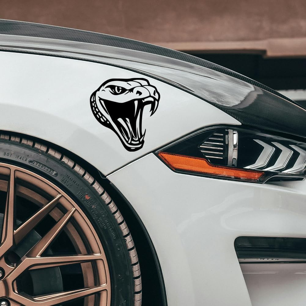 5Pcs Black Snake Vinyl Decal Car Sticker Self Adhesive Snake Animal Car ...
