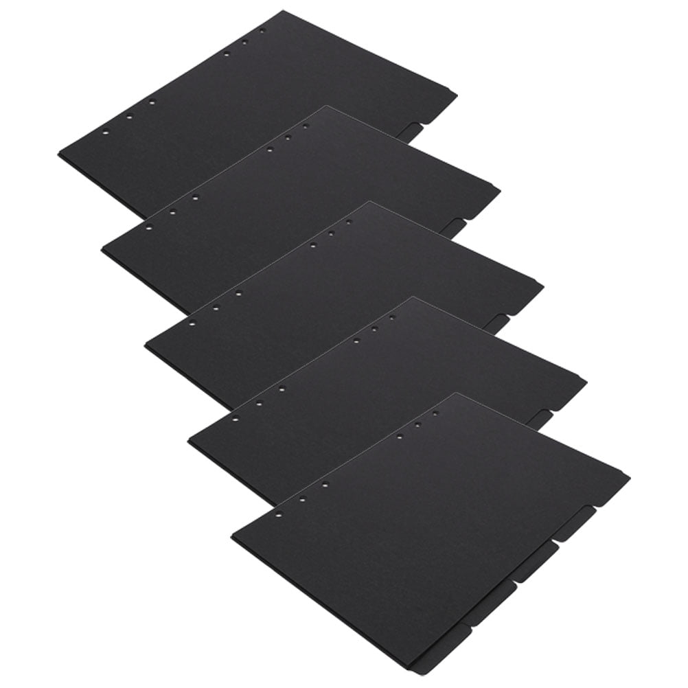 Raindrops Spiral Notebook Dividers Inserts Binder Dividers Black Paper ...