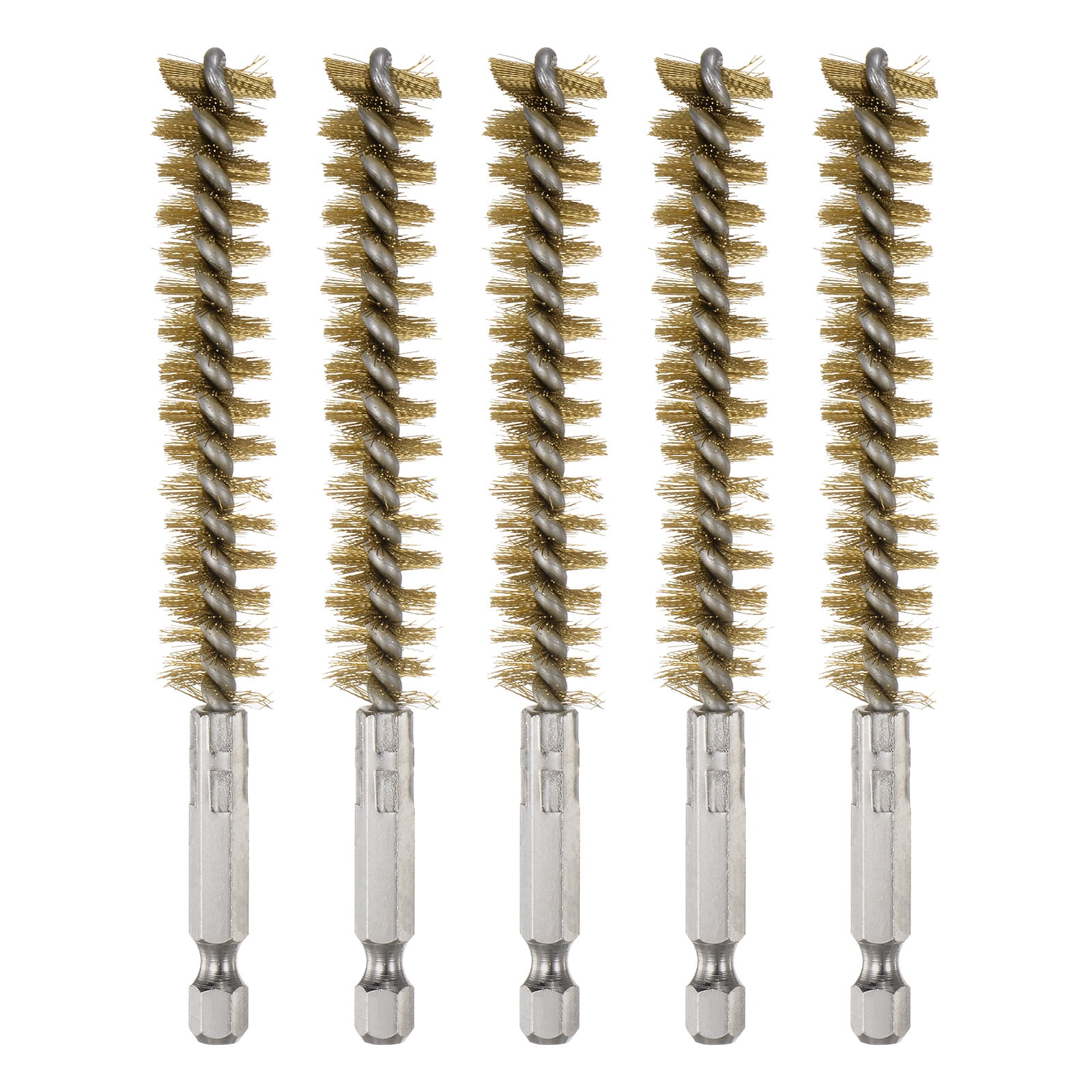 5Pcs Bore Brush Brass 13mm Dia Cleaning Bronze Wire Brush Tube Pipe ...
