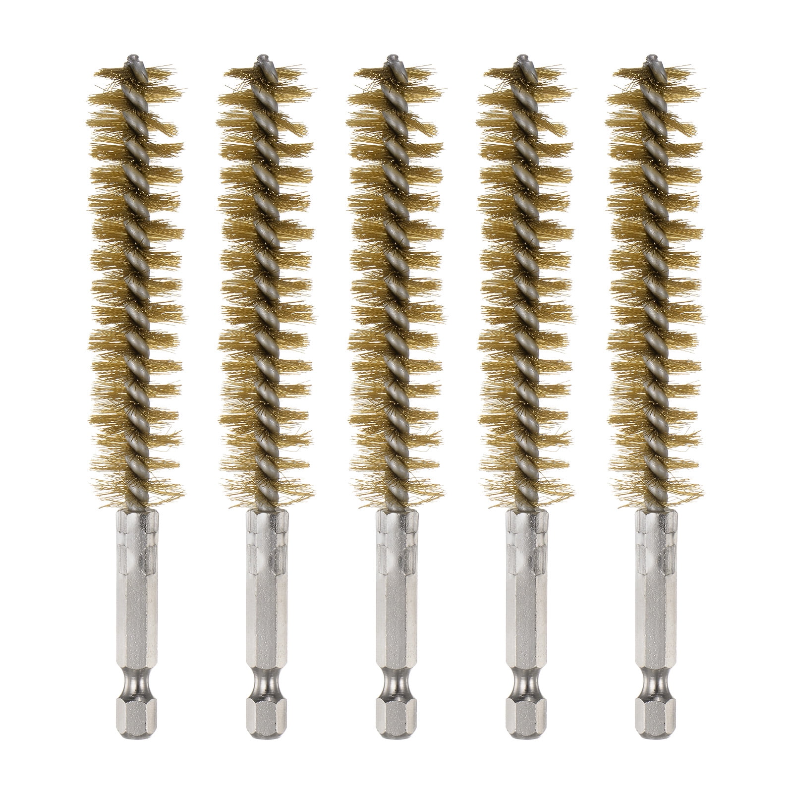 5Pcs Bore Brush Brass 16mm Dia Cleaning Bronze Wire Brush Tube Pipe ...